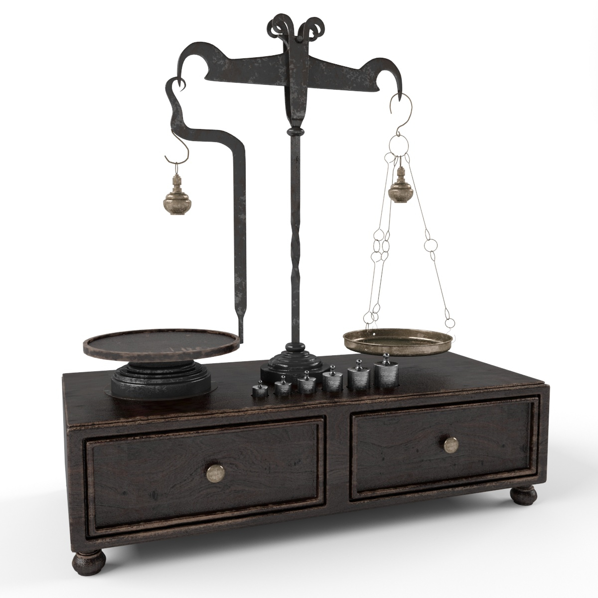 old balance scales max