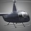 3d Robinson Black Helicopter Interior