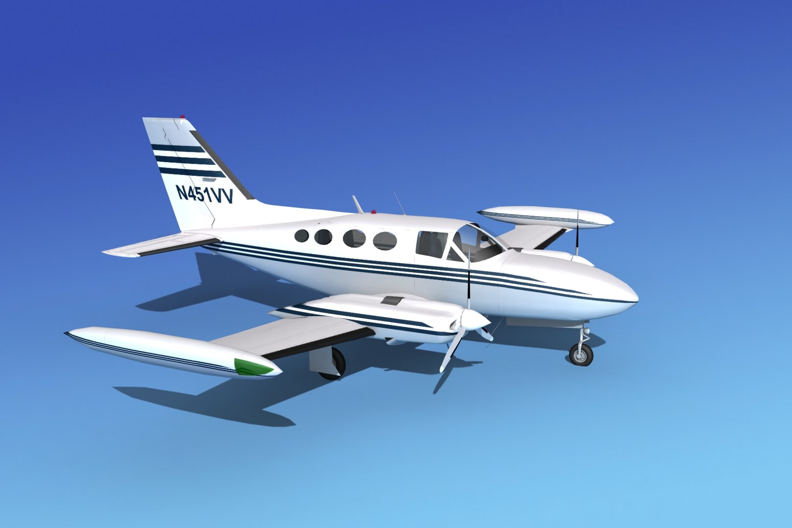 Scale Cessna 421 Golden Eagle 3ds