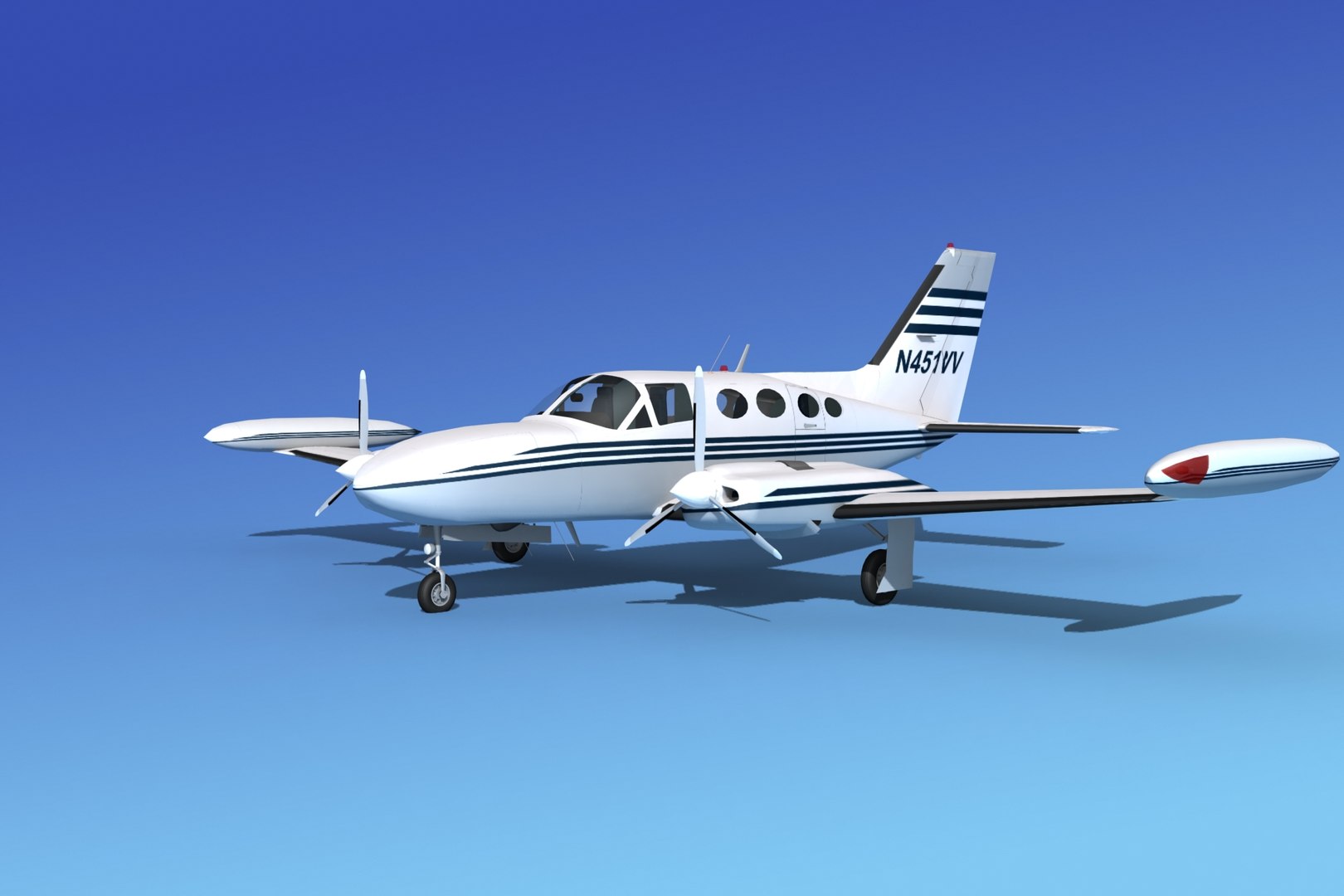 Scale Cessna 421 Golden Eagle 3ds