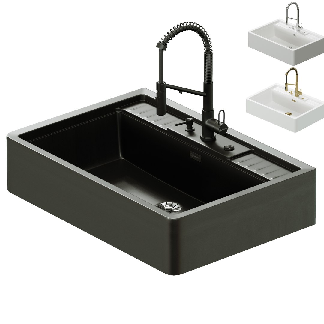 Sink Kinokawa 90 Faucet Mikawa 2 Plus Omiokiri Model - TurboSquid 2315072