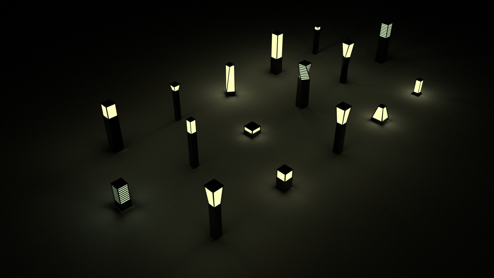 Outdoor Light Pack 3D Model - TurboSquid 1532765
