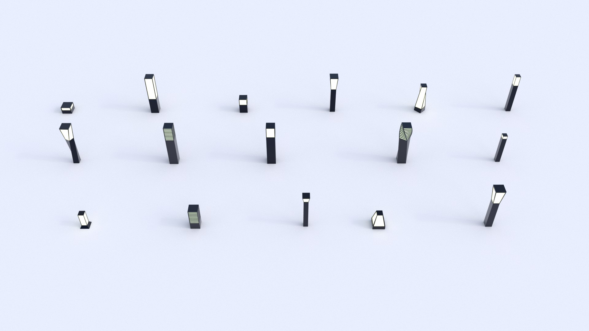 Outdoor Light Pack 3D Model - TurboSquid 1532765