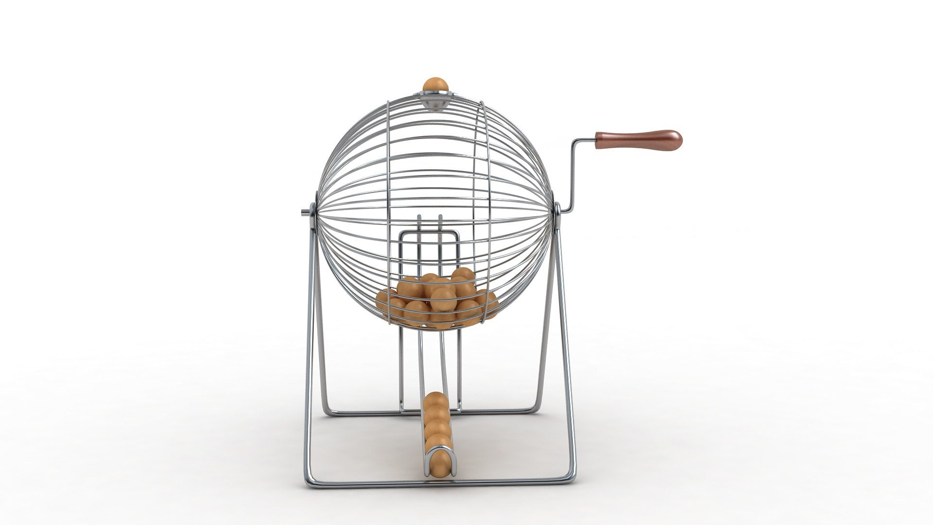 Vintage Wire Bingo Cage 3D Model - TurboSquid 2052340