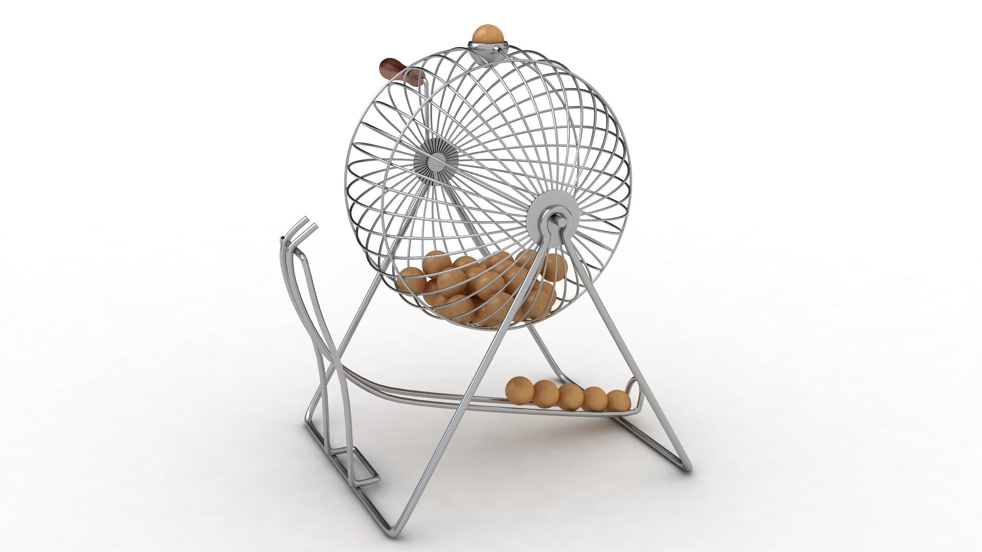 Vintage Wire Bingo Cage 3D Model - TurboSquid 2052340