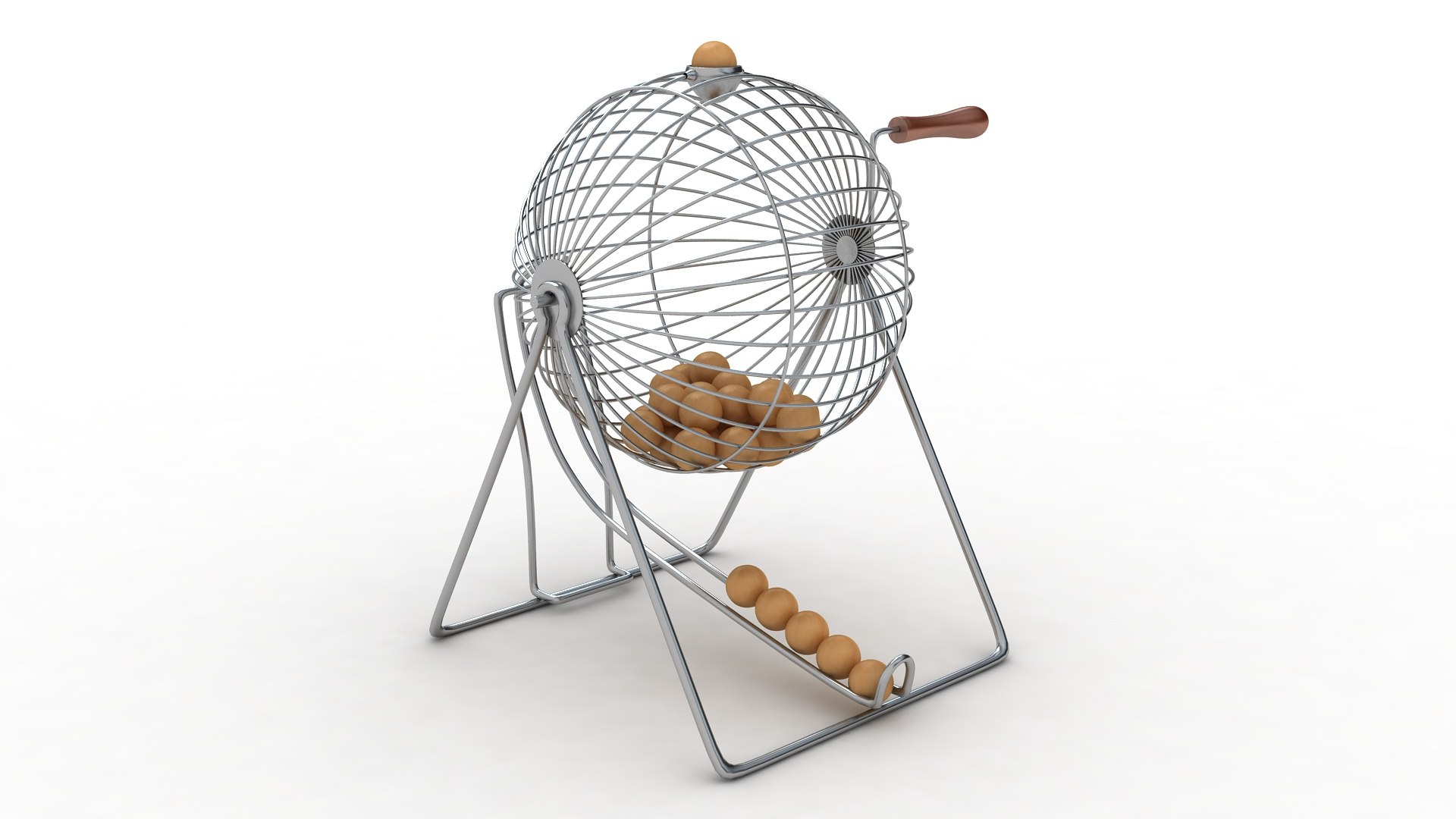 Vintage Wire Bingo Cage 3D Model - TurboSquid 2052340