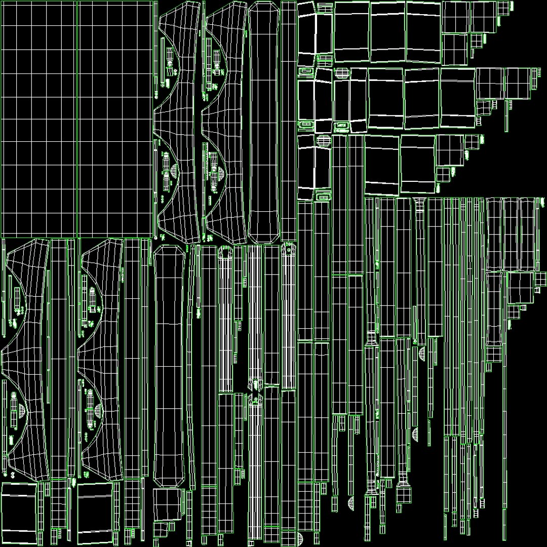3D Floorstanding Double Barrel Stand - TurboSquid 2051077