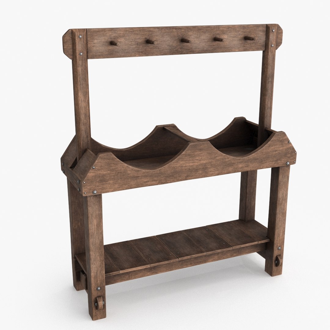 3D Floorstanding Double Barrel Stand - TurboSquid 2051077