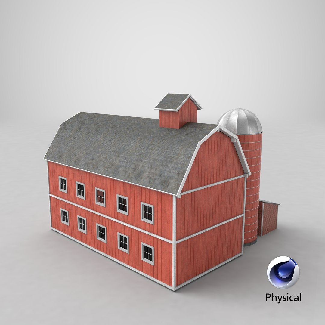 Farm barn silo 3D model - TurboSquid 1334151