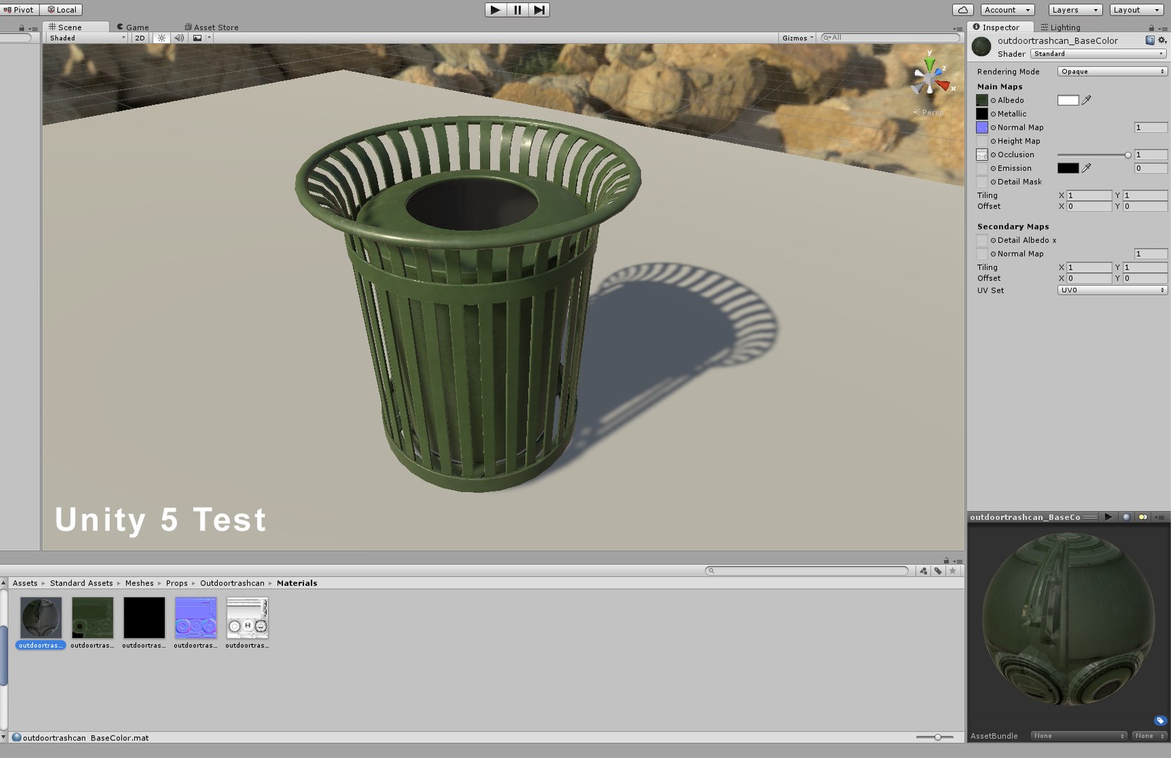 Outdoor Trash 3d Max