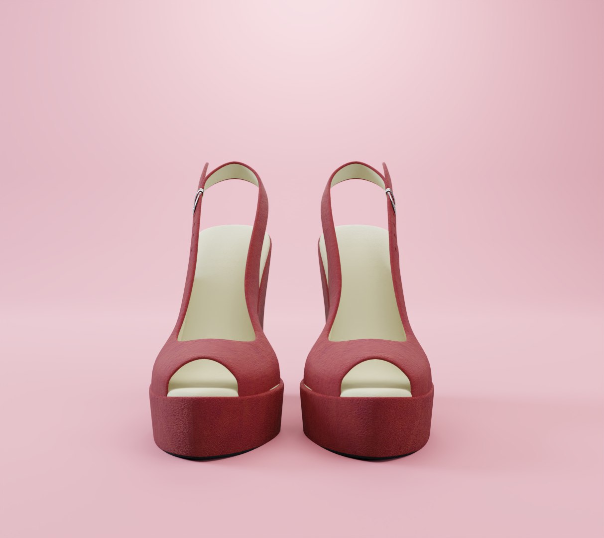 3D Wedge Shoes Woman - TurboSquid 1748716