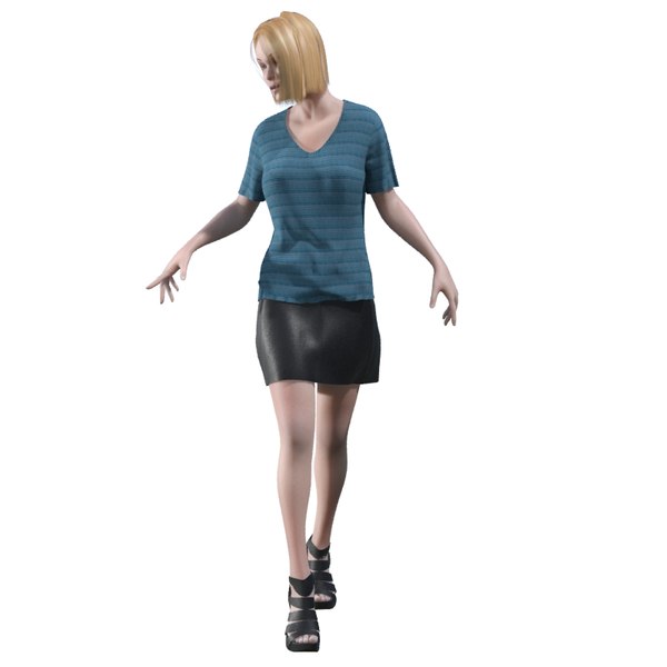 3ds max human woman girl
