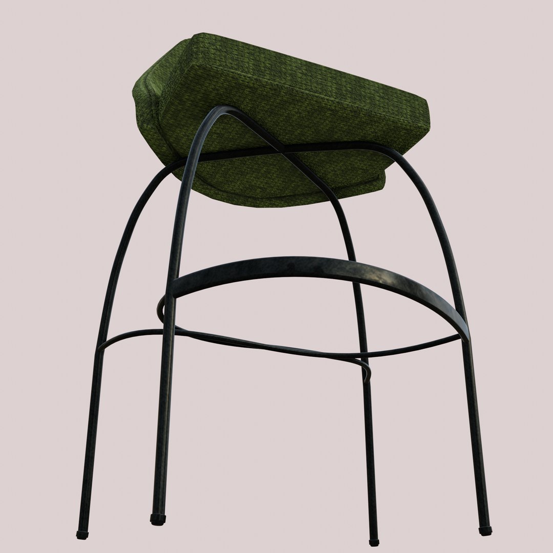 Chair With Long Legs 3D Model - TurboSquid 1916338