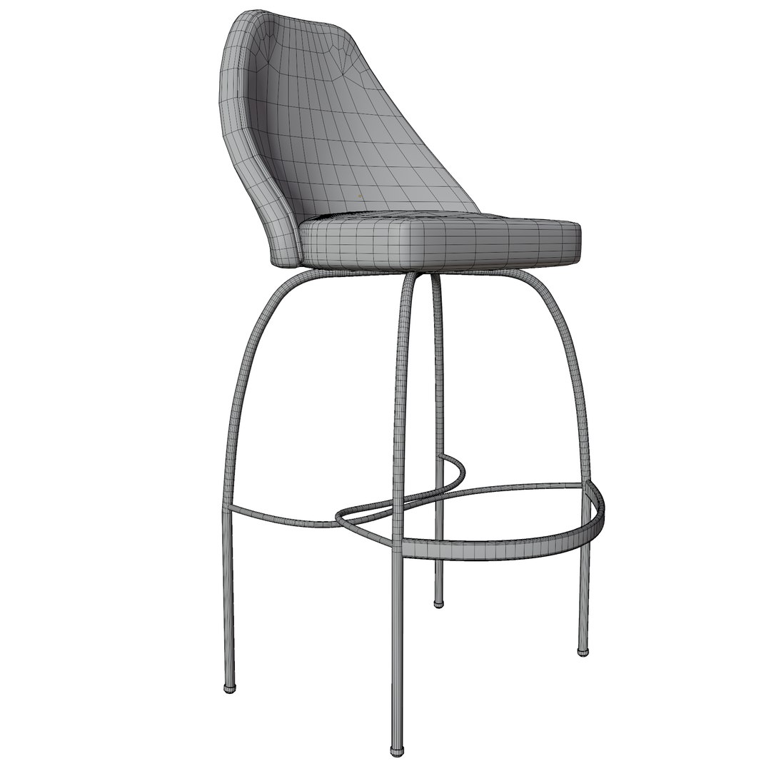 Chair With Long Legs 3D Model - TurboSquid 1916338