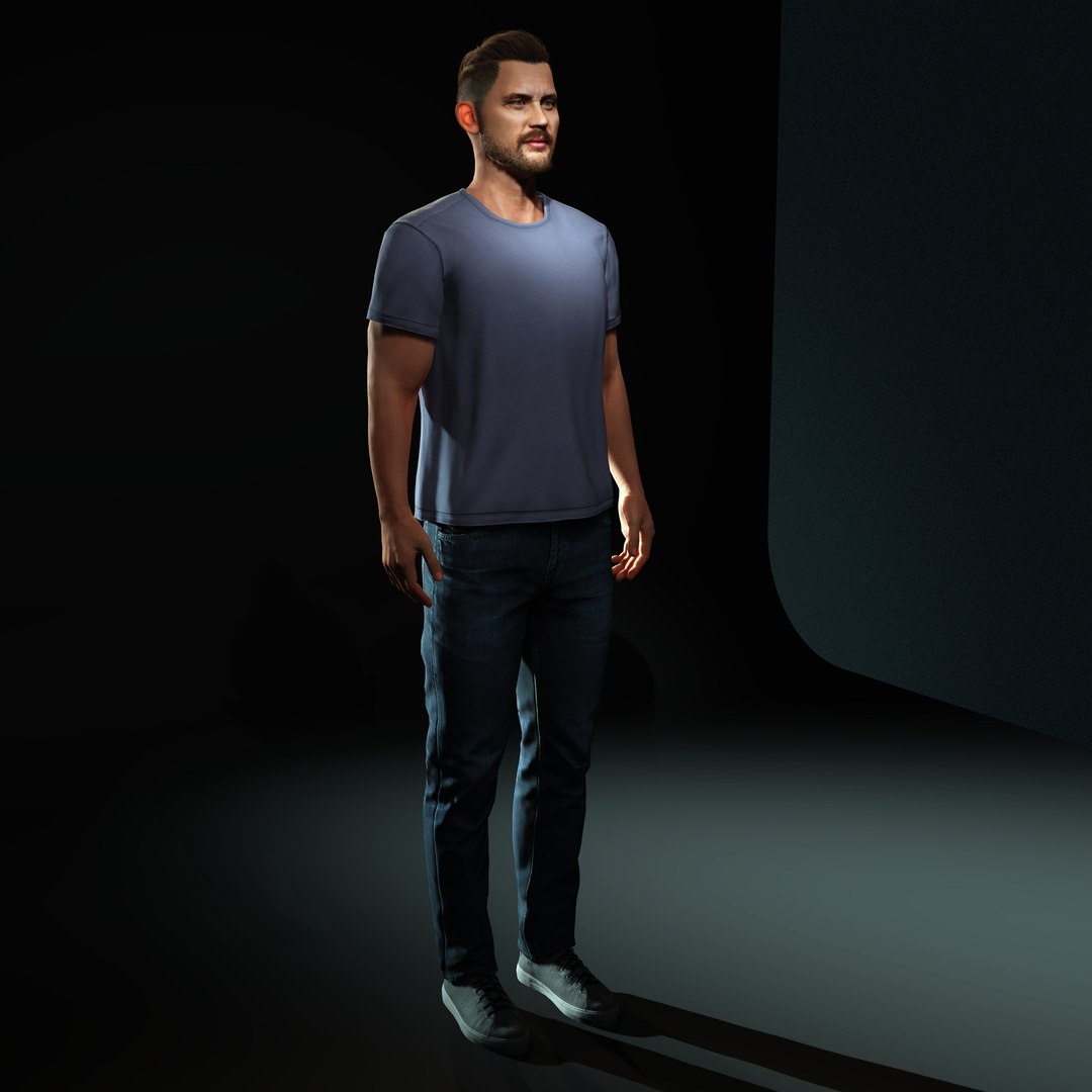 3D Tom Hardy 3D Model - Hyper Realistic - Low Poly 3D Model ...