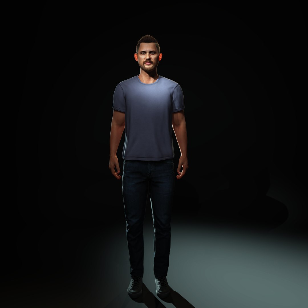 3D Tom Hardy 3D Model - Hyper Realistic - Low Poly 3D Model ...