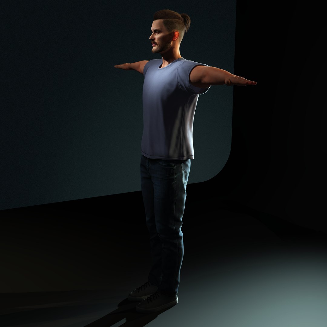 3D Tom Hardy 3D Model - Hyper Realistic - Low Poly 3D Model ...