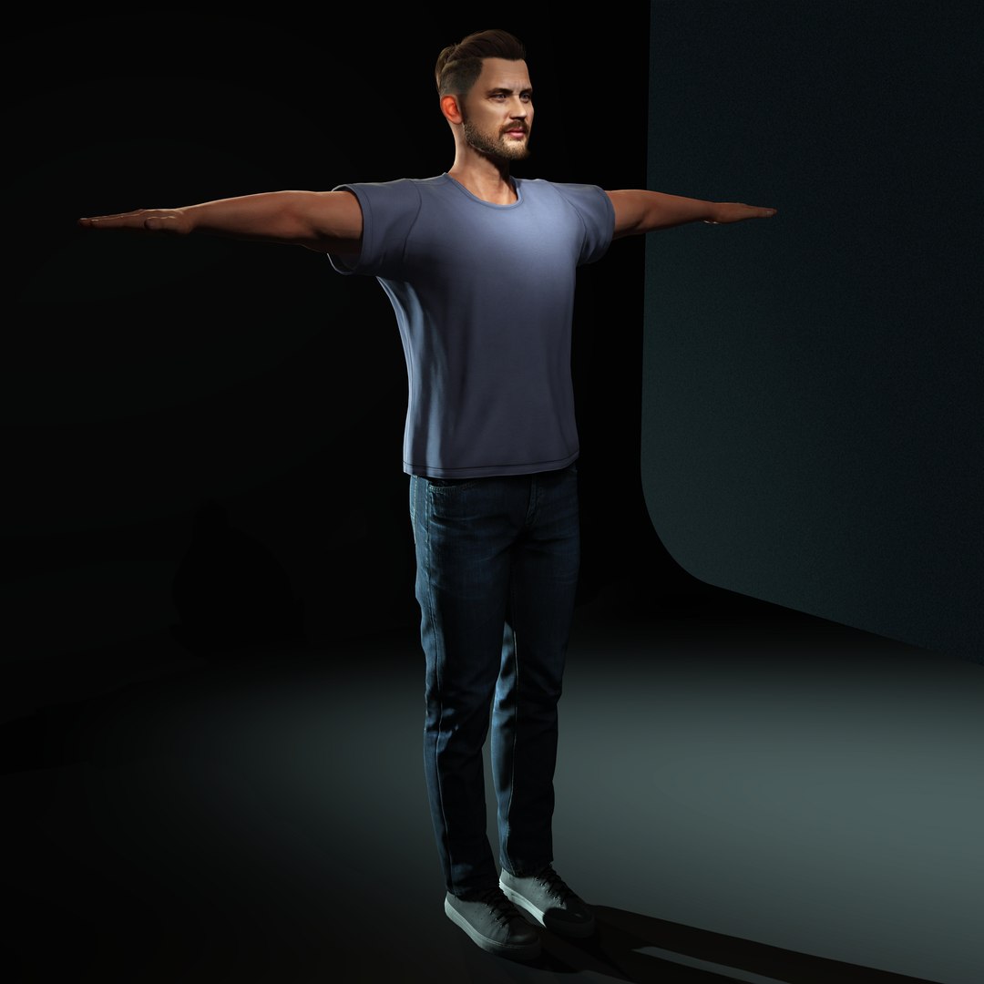 3D Tom Hardy 3D Model - Hyper Realistic - Low Poly 3D Model ...