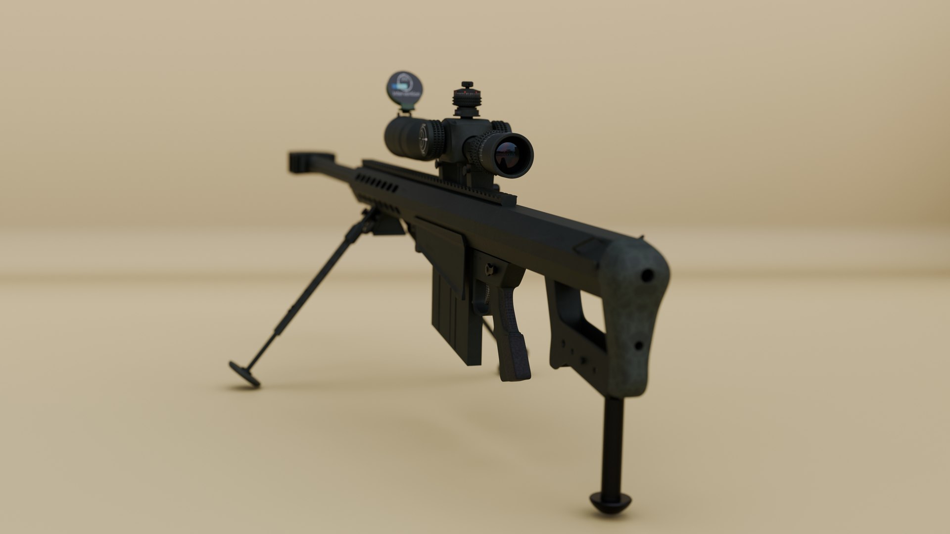 3D 50 Cal Sniper Rifle - TurboSquid 2283994