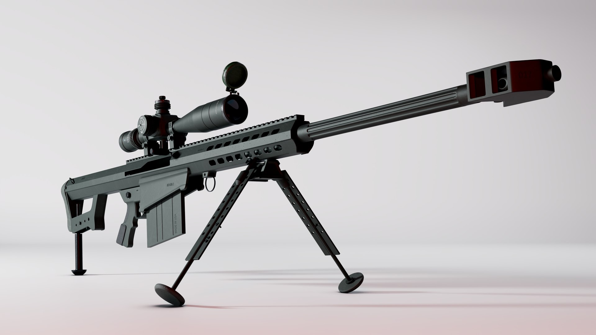 3D 50 Cal Sniper Rifle - TurboSquid 2283994