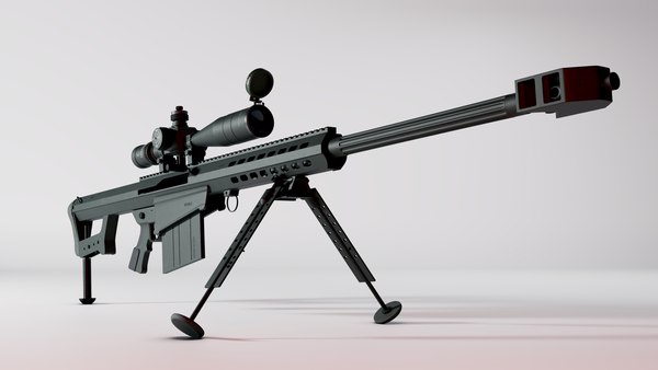 modelo 3d Rifle de francotirador calibre 50 - TurboSquid 2283994