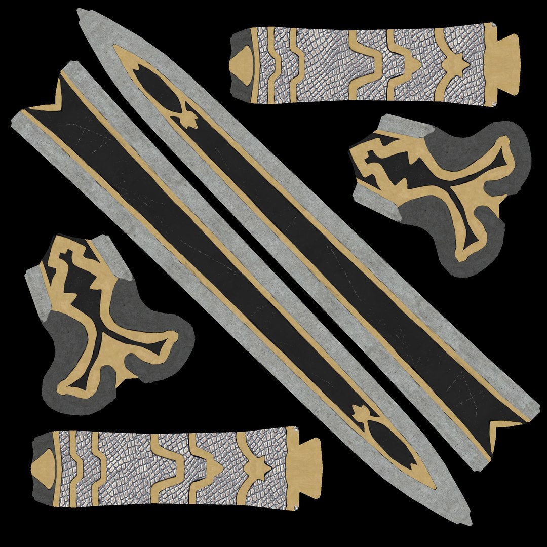 Weapon fantasy anime long sword 3D model - TurboSquid 2032884