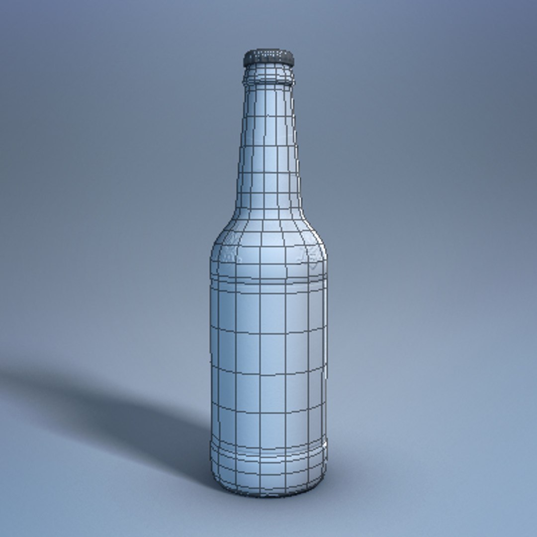 Budweiser Beer Bottle - 3d Model