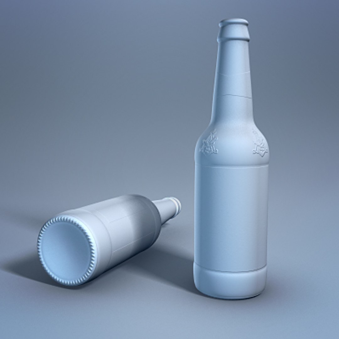 Budweiser Beer Bottle - 3d Model