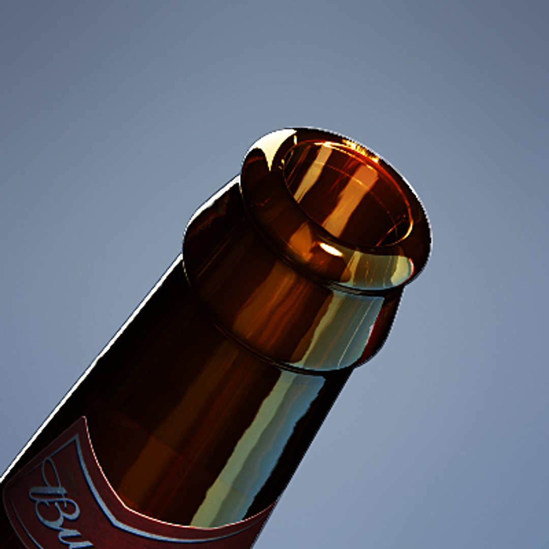 Budweiser Beer Bottle - 3d Model