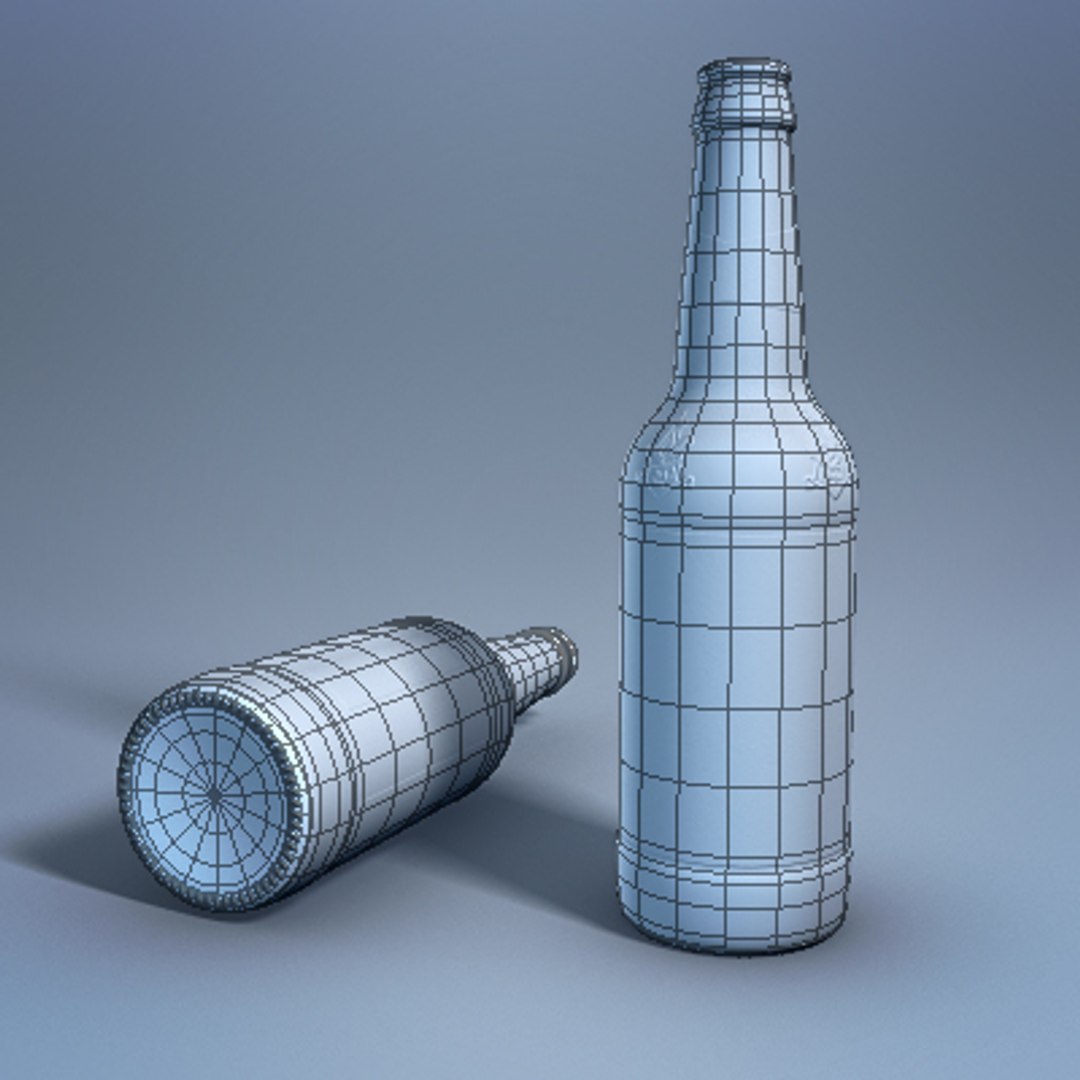 Budweiser Beer Bottle - 3d Model