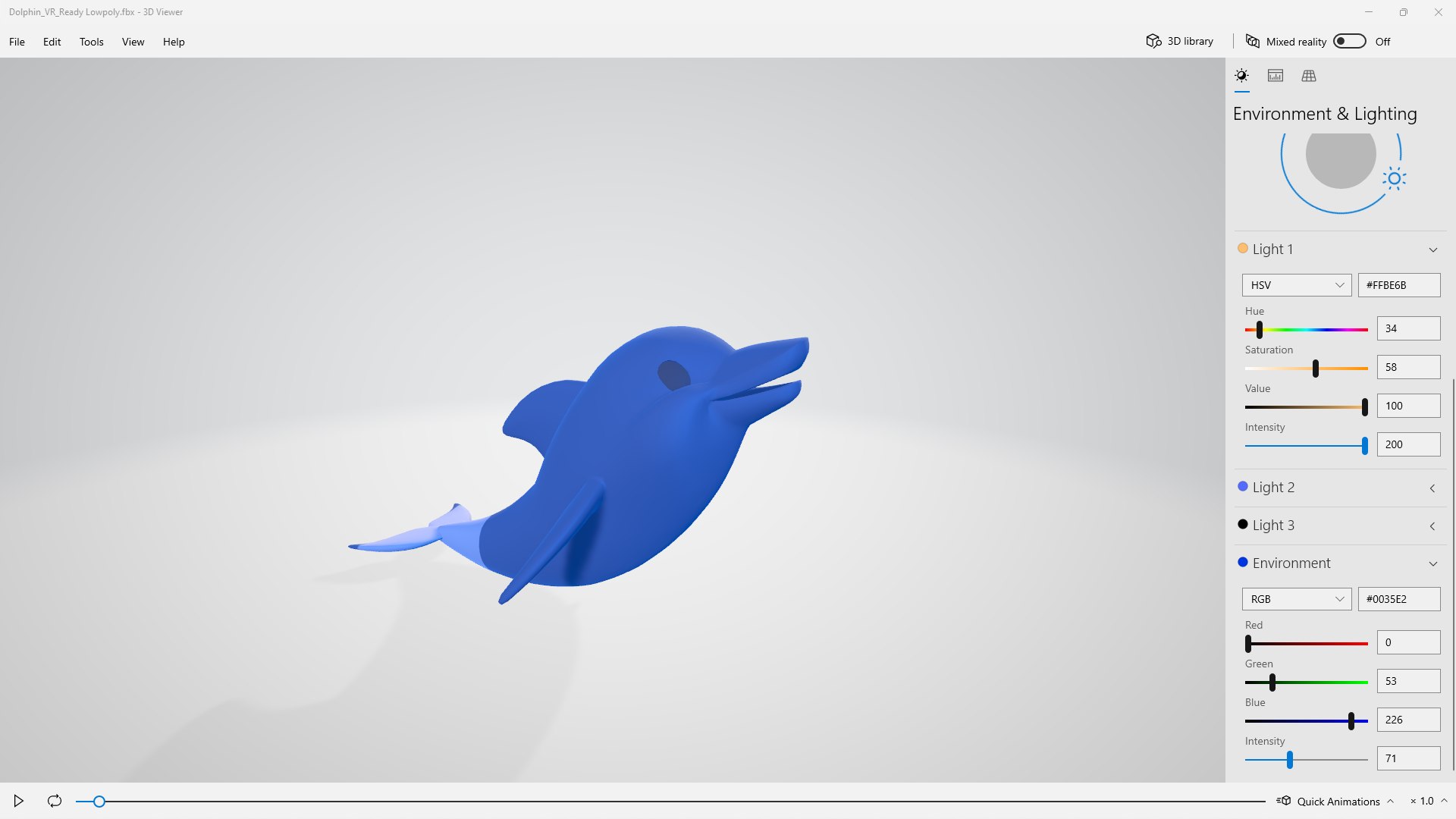 modelo 3d Dolphin VR-Ready Lowpoly - TurboSquid 1970386