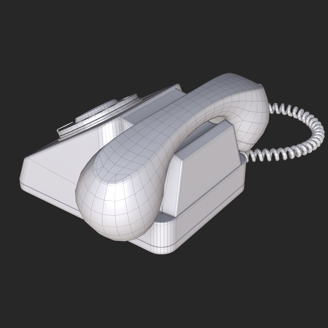 3D Retro Rotary Phone - TurboSquid 1422406