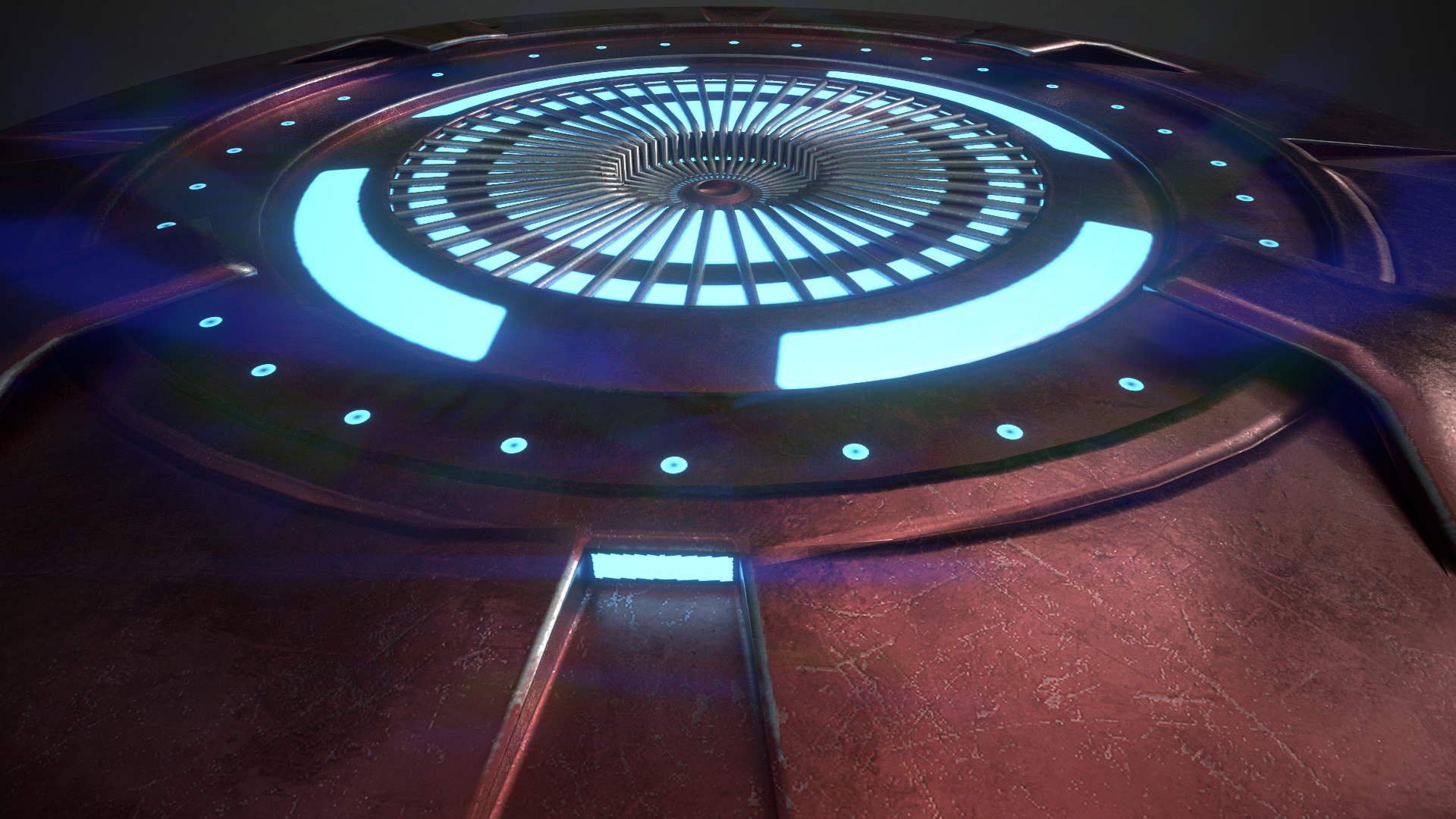 UFO Spaceship 3D Model - TurboSquid 1752104