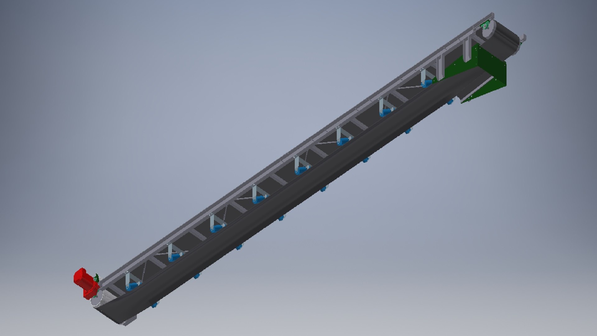 3D Trough Conveyor Assembly - TurboSquid 2254887