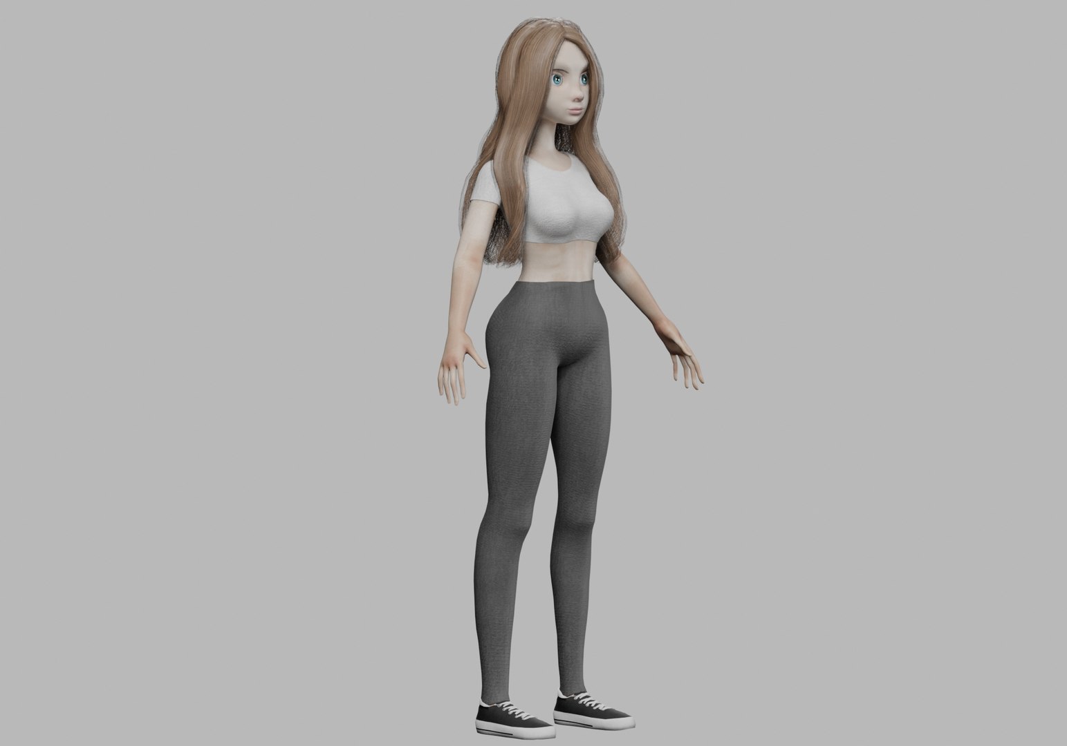 Basic Teen Woman V26464 3D Model - TurboSquid 2262853