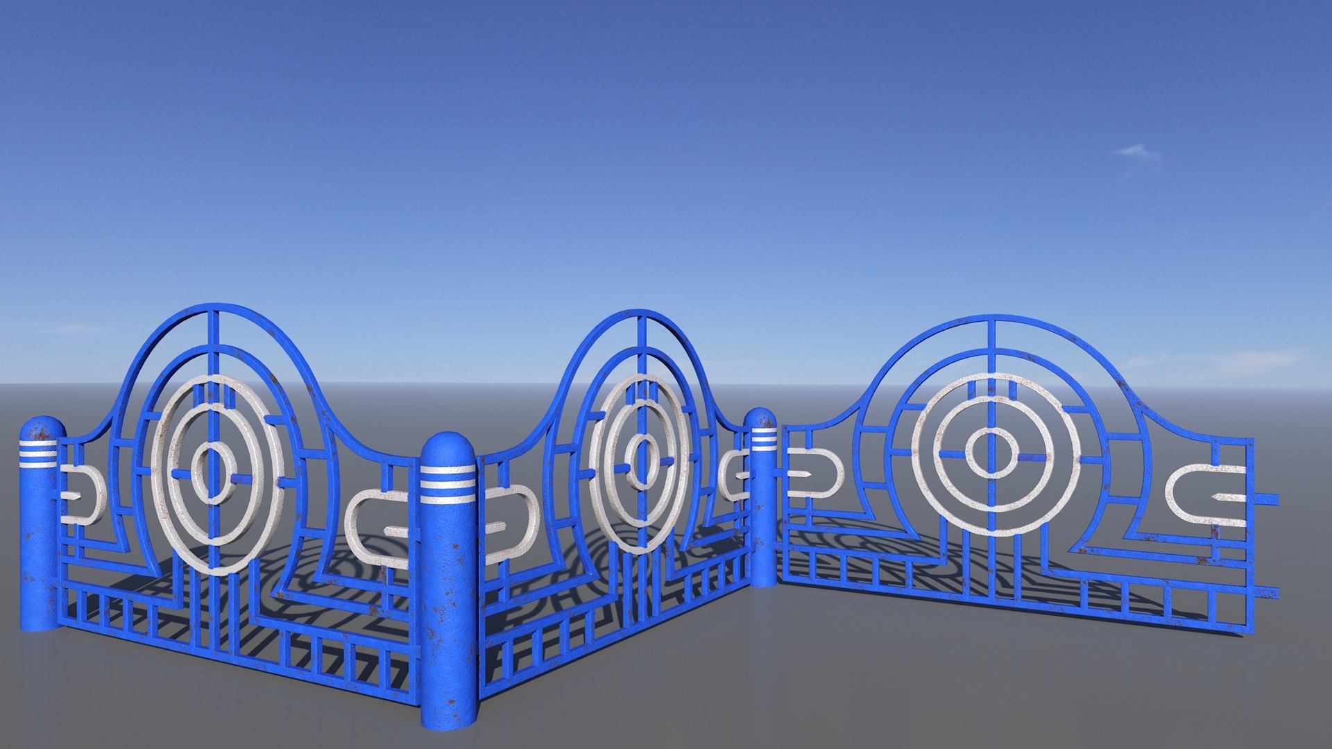 3D Iron Fence Model - TurboSquid 1636427