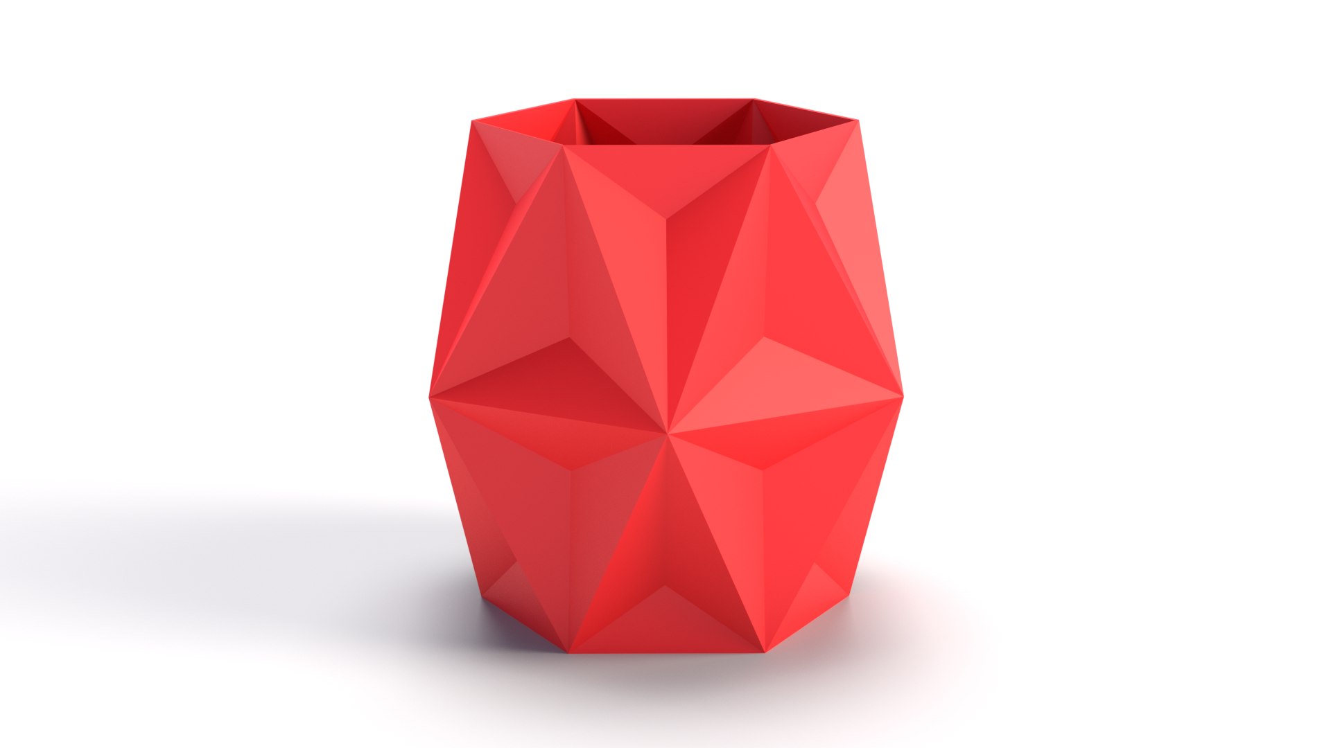 3D Polygonal Vase V2 Model - TurboSquid 1969375