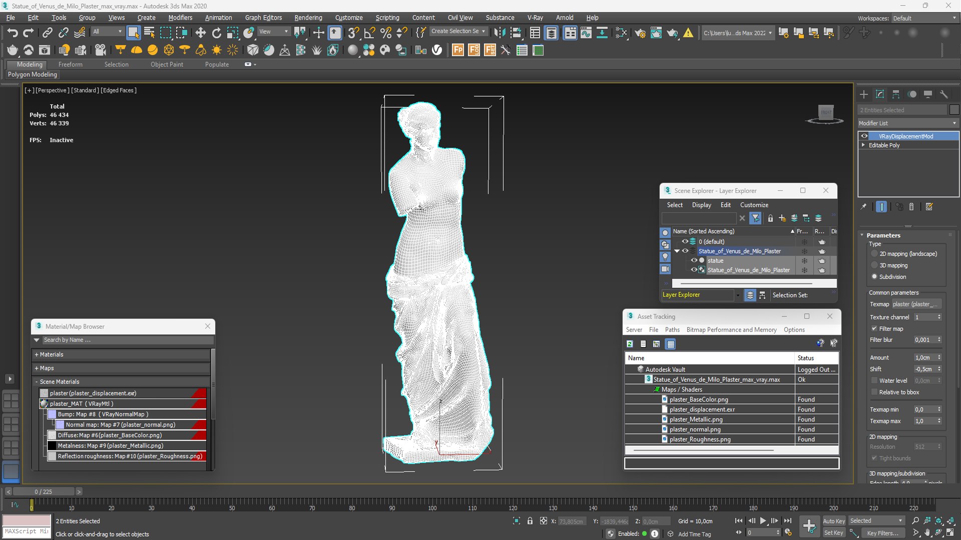 Statue Of Venus De Milo Plaster For 3D Print 3D - TurboSquid 2285473