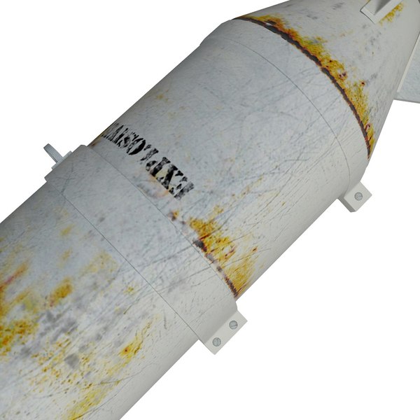 3d ww2 bomb photo flash model