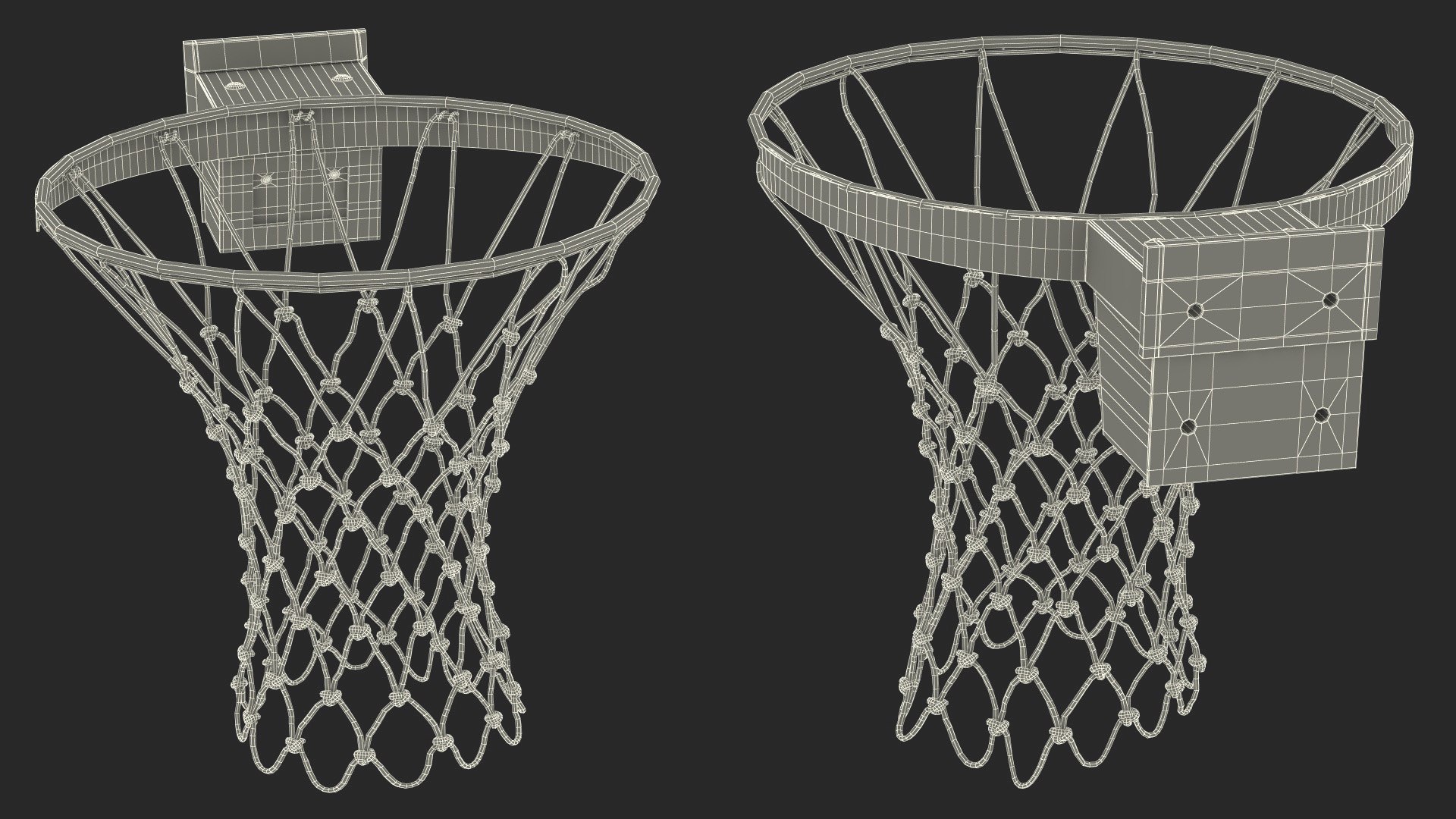 3D Basketball Hoop With Net - TurboSquid 2198563