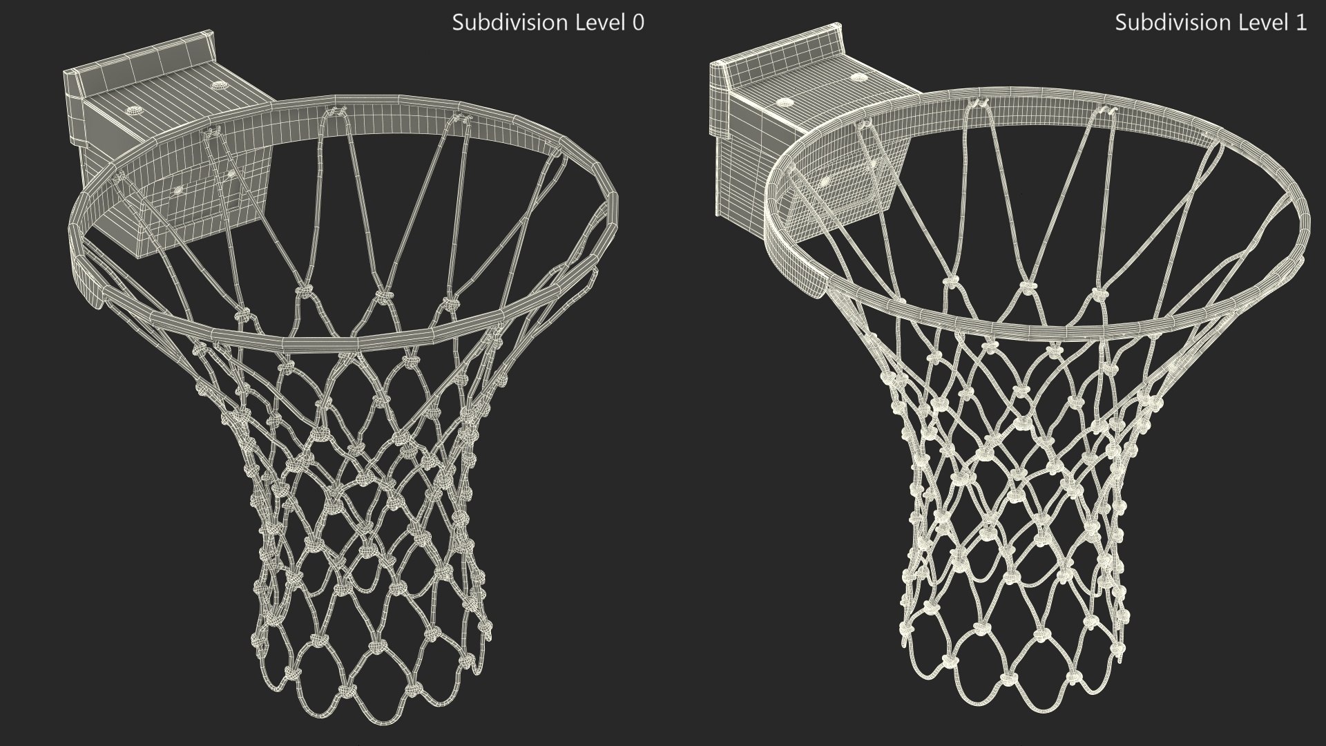 3D Basketball Hoop With Net - TurboSquid 2198563