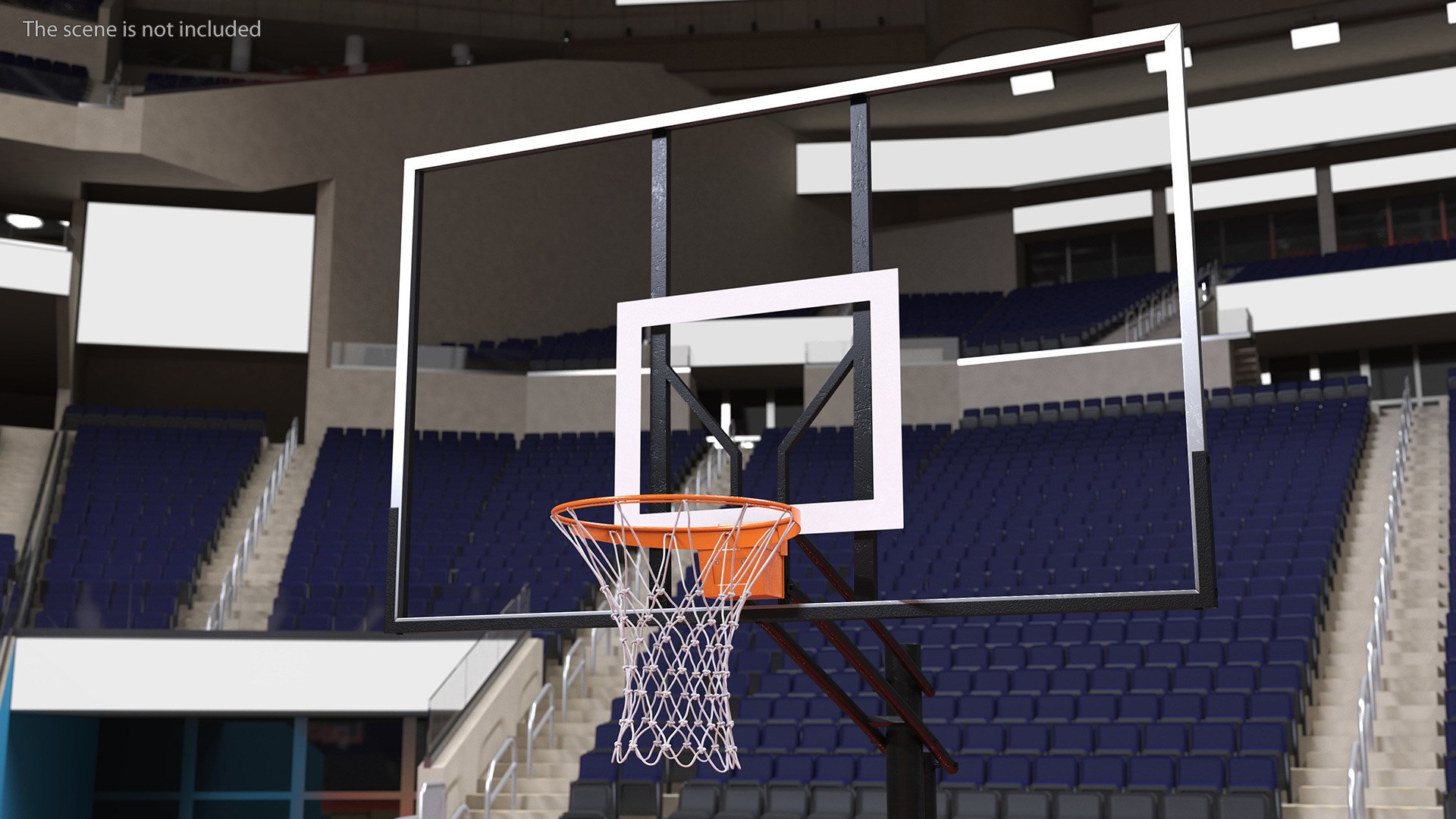 3D Basketball Hoop With Net - TurboSquid 2198563