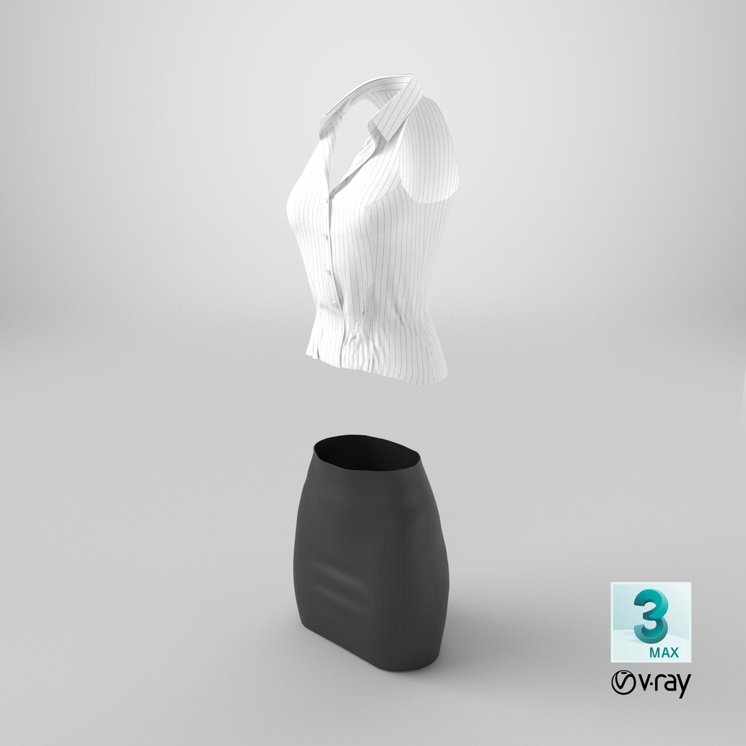 M3D Office Lady Outfit 002 3D Model - TurboSquid 2430496