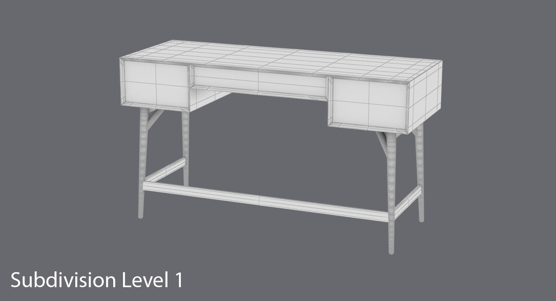 Desk Design 3d Model