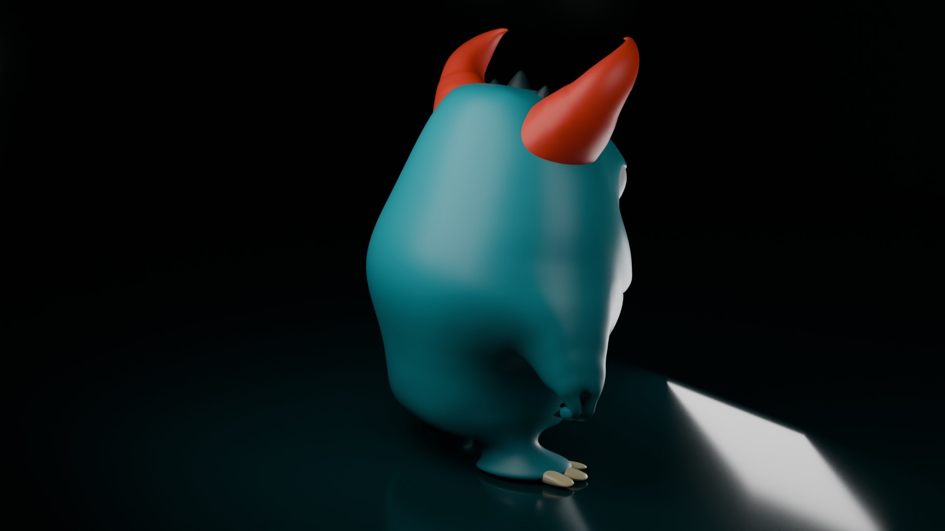 3D BlueBite Mini Monster Cartoon Character - TurboSquid 2240114