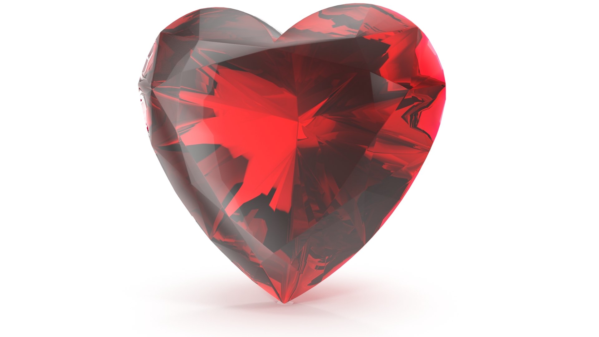 3D Heart Shape Ruby - TurboSquid 1886237