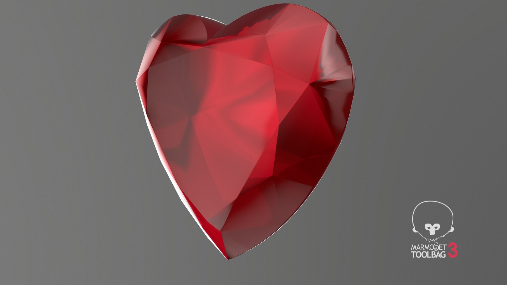 3D Heart Shape Ruby - TurboSquid 1886237