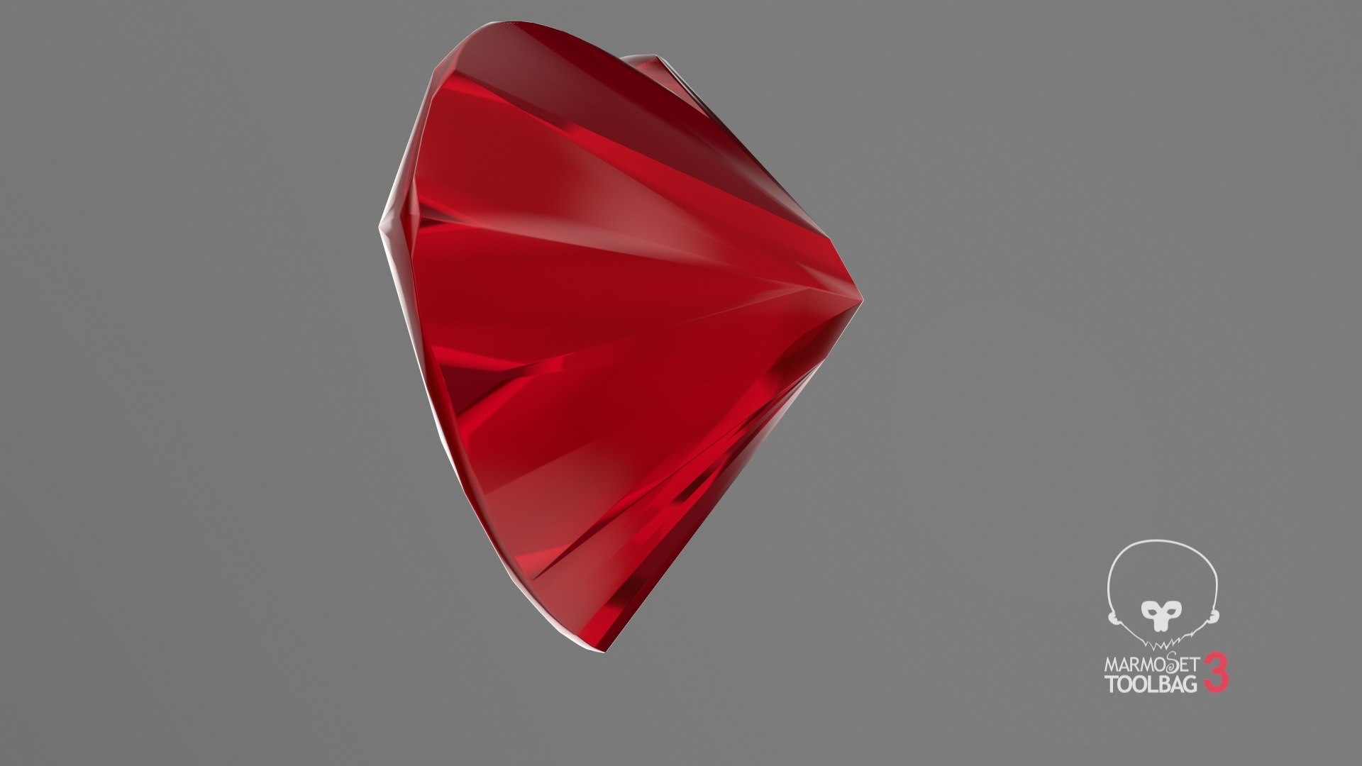 3D Heart Shape Ruby - TurboSquid 1886237