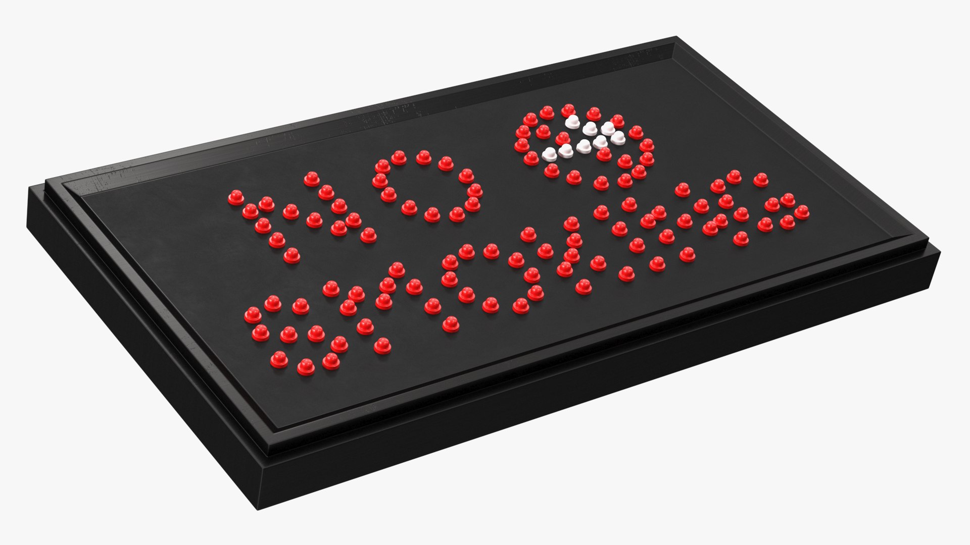 3D Luminous Red LED Light Sign No Smoking OFF model - TurboSquid 2111887