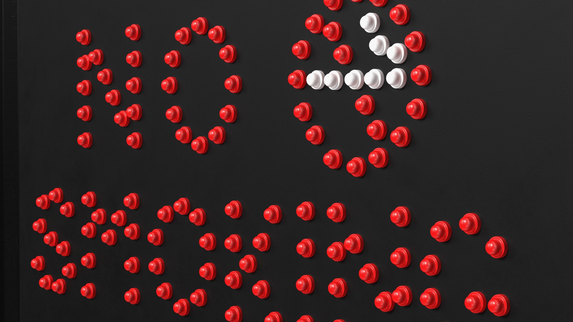 3D Luminous Red LED Light Sign No Smoking OFF model - TurboSquid 2111887